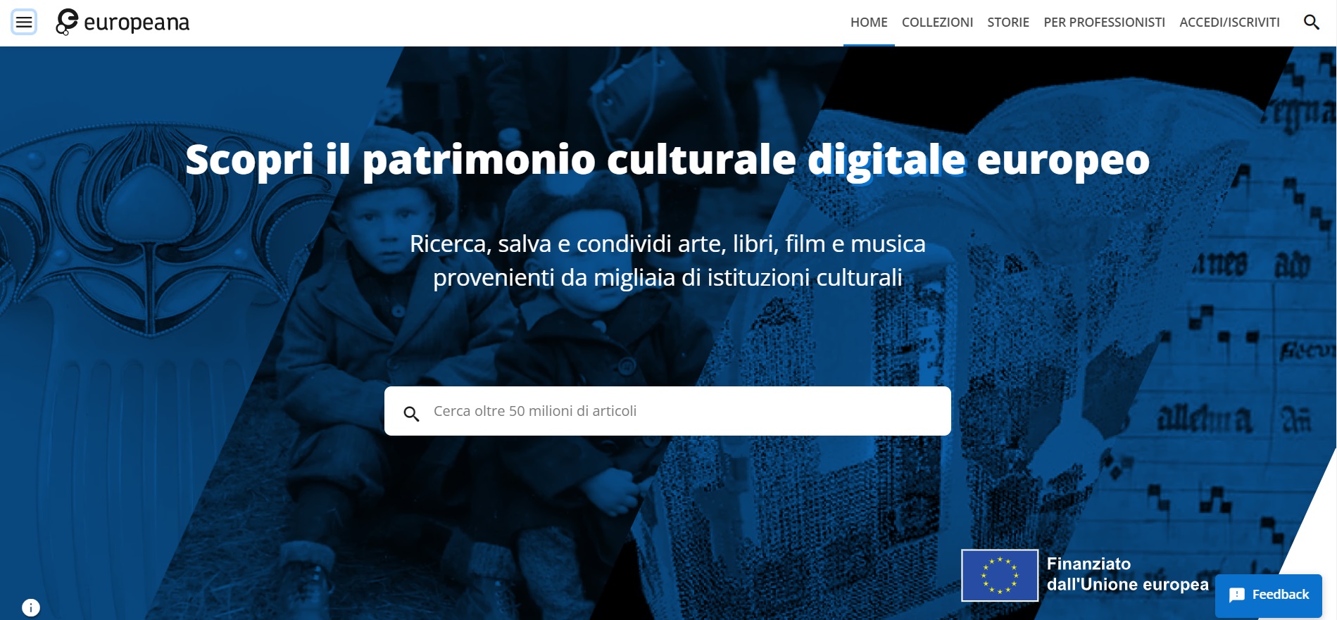EUROPEANA – Biblioteca digitale – ARSUNIVCO